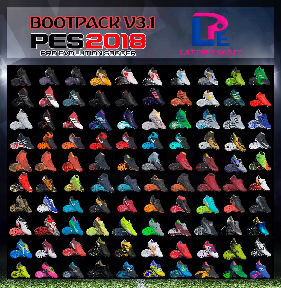 pes-modif: Bootpack Version 3.1 For PES 2018 by LATINPESEDIT