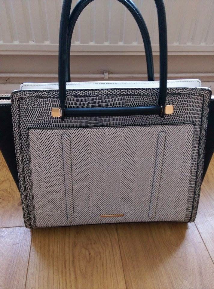River Island " monochrome " Handbag - amyjaneoldfield