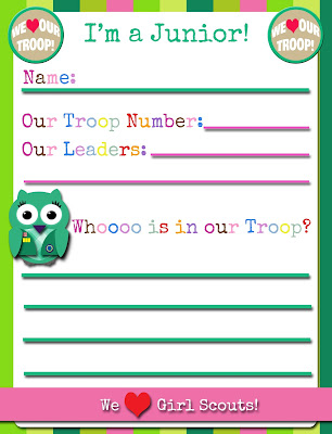 My Fashionable Designs: Girl Scouts: FREE Printable - Activity Sheet