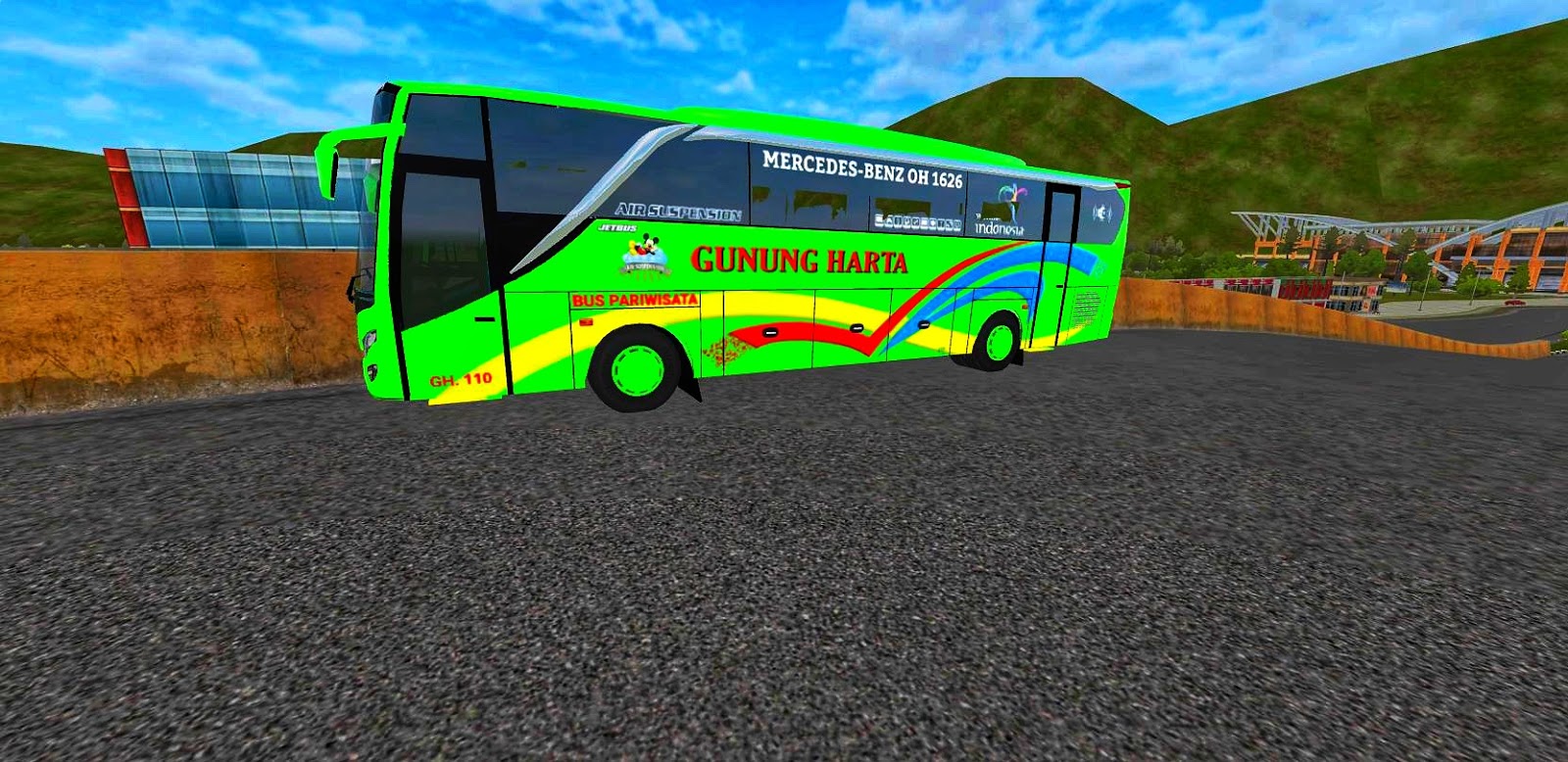 Livery Bus - JetBus 2 HD Setra Gunung Harta - Livery ID