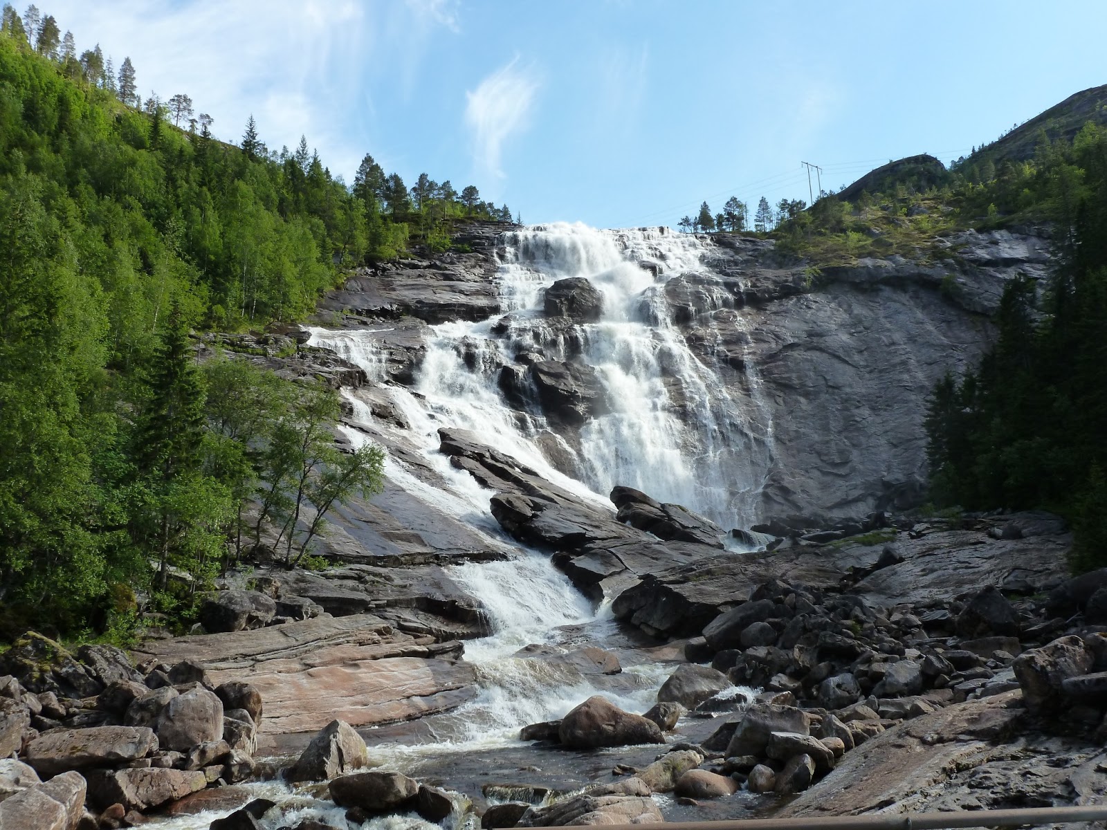 Rob and Sarah Whiteman: Laksfossen falls