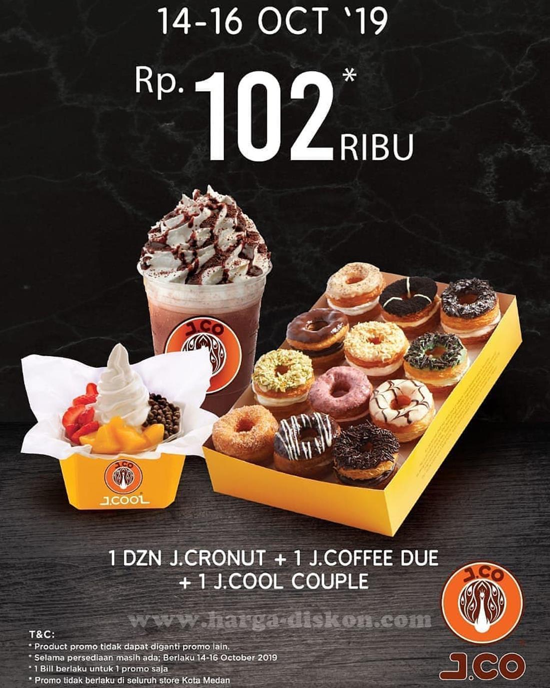 Kamu bisa membeli 1 Lusin J.CRONUT + 1 J.Coffee +1 J.Cool Couple hanya ...