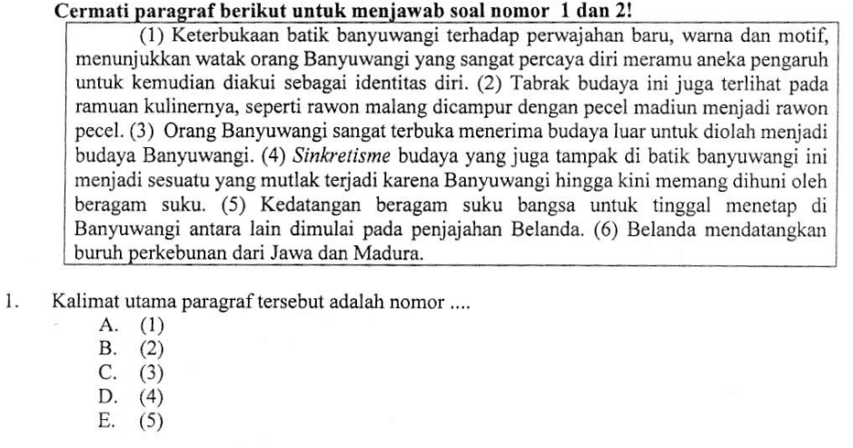 Soal Menyusun Kalimat Menjadi Paragraf Kelas 3 Sd - Seputar Kelas