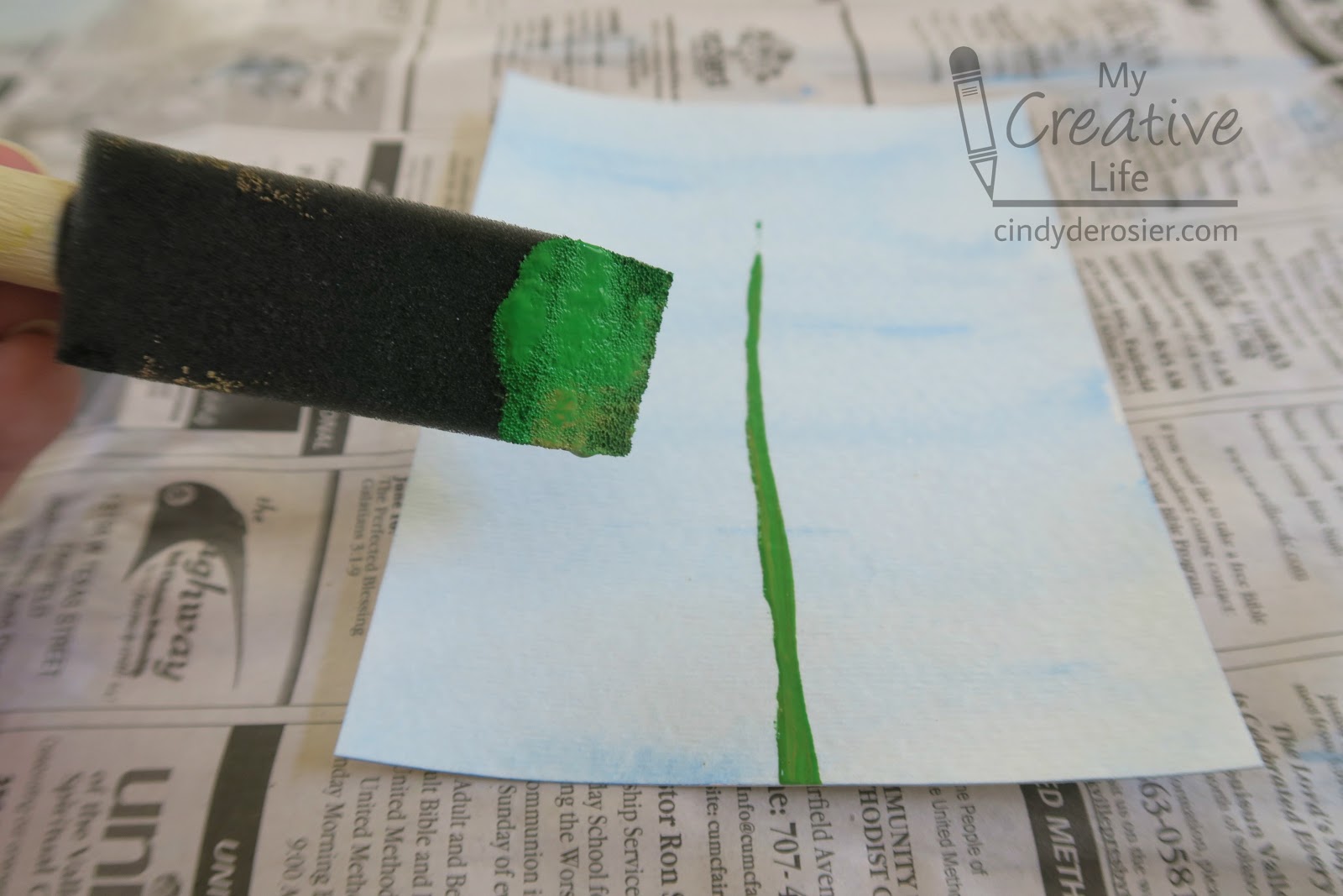 Cindy deRosier: My Creative Life: Texas Bluebonnet Card