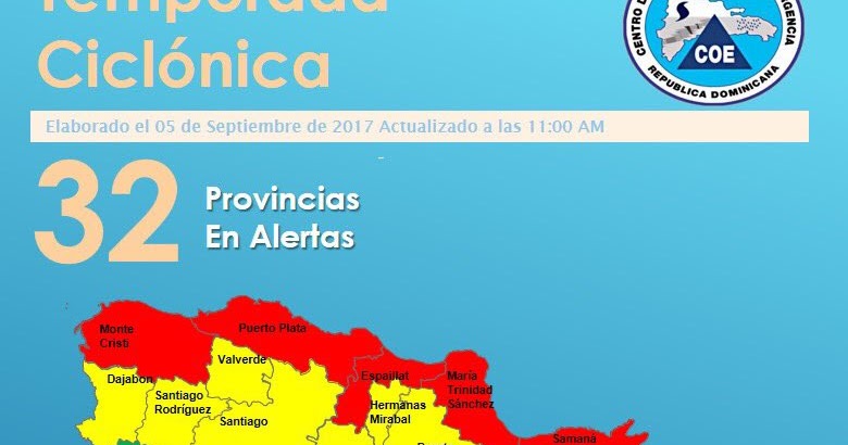 santiago30caballeros.com: ATENTOS | mapas de alerta emitido por el @COE ...