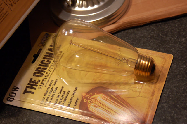 Pressing On: DIY: Vintage/Industrial Style Ceiling Light