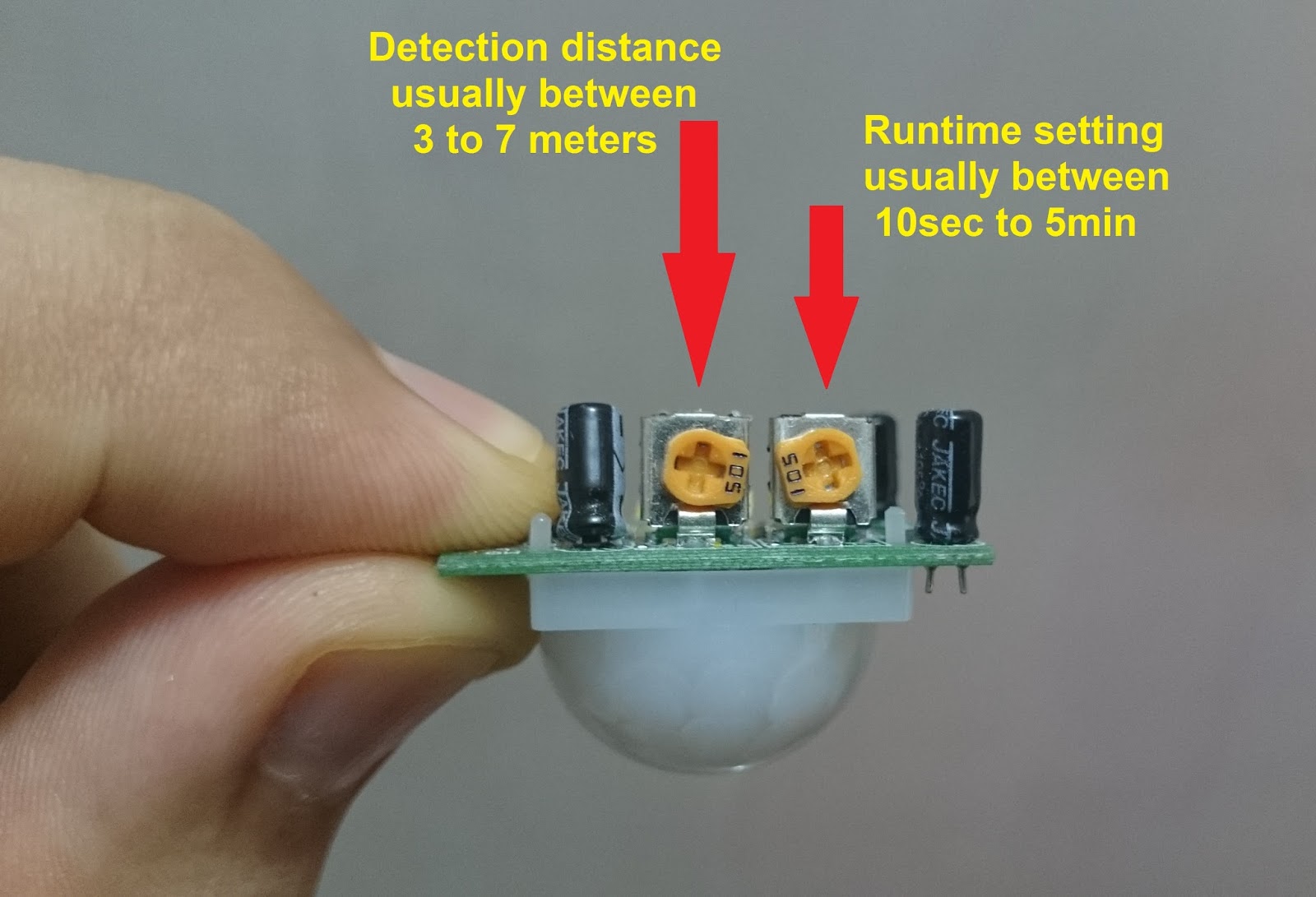 DC motion switch without using arduino