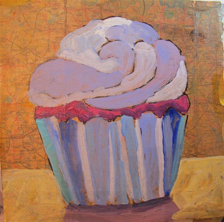 Daily Painters Abstract Gallery: Cupcake Collage, 12082, "Oh, I Am a ...