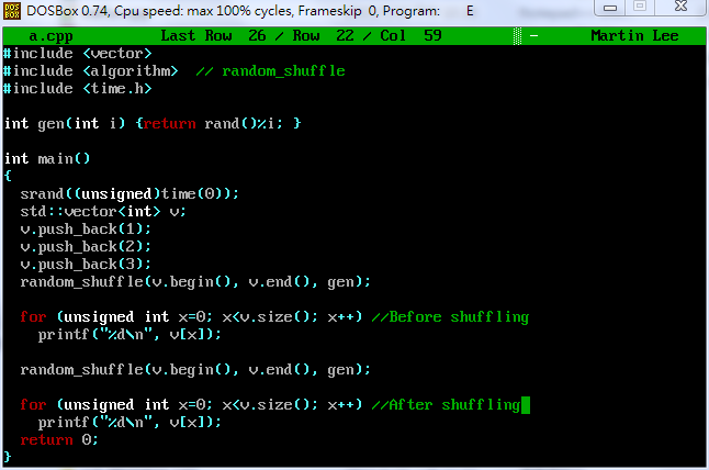 Martin's Coding Note: DOS : Legacy Graphic Output Control