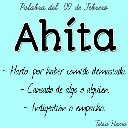 El Librero de Tetsu Hana: Palabras de la semana 07