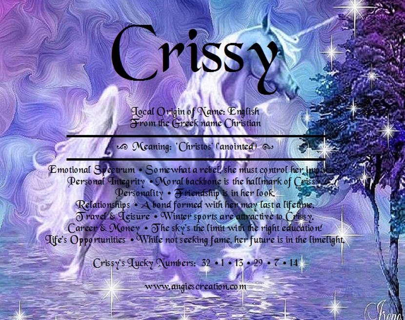 Crissy | Unique Names
