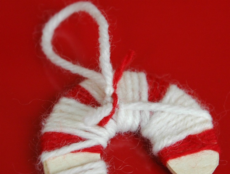 Yarn Wrapped Candy Cane Christmas Ornament | What Can We Do With Paper ...