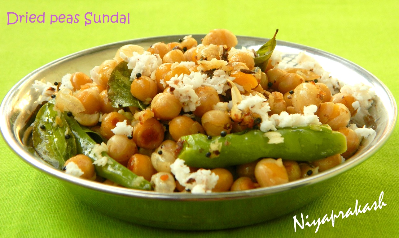 Niya's World: Dried Peas Sundal