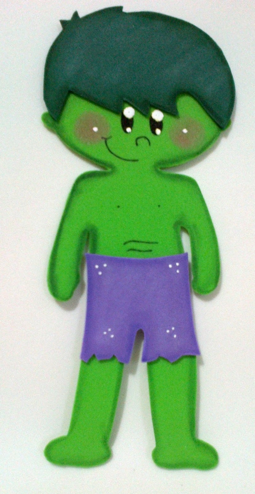 INÊS Artes em EVA: Aplique Hulk