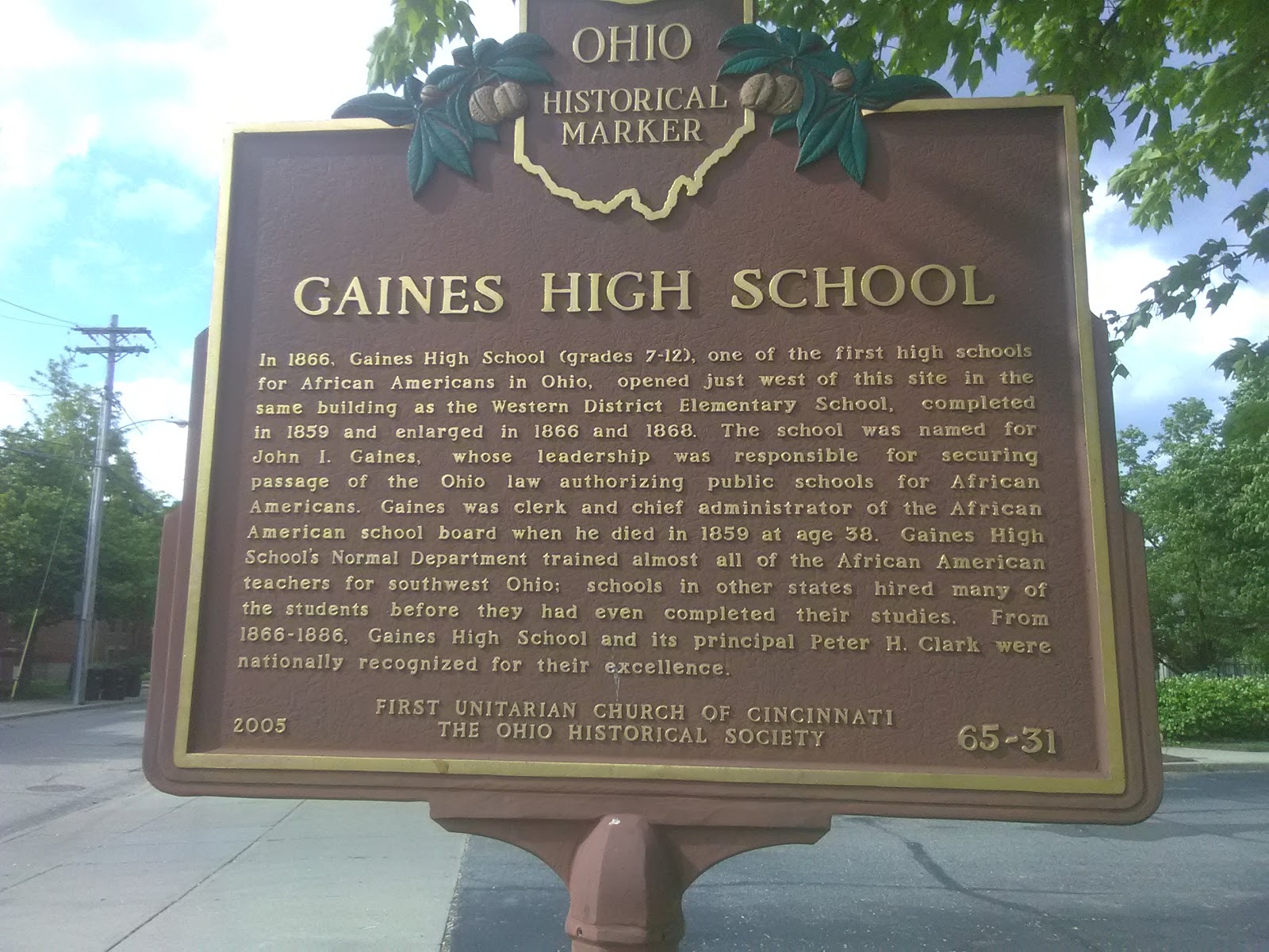 Black Cincinnati Travels: Gaines High School