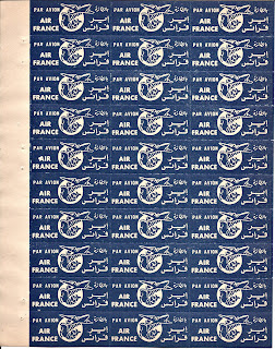 International Airmail And Priority Mail Labels: France: Air France full ...