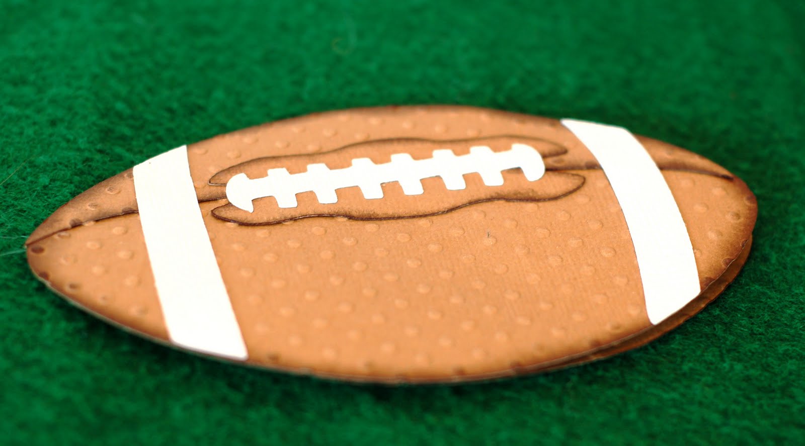 Paper Creations by Kristin: Football Shaped Card