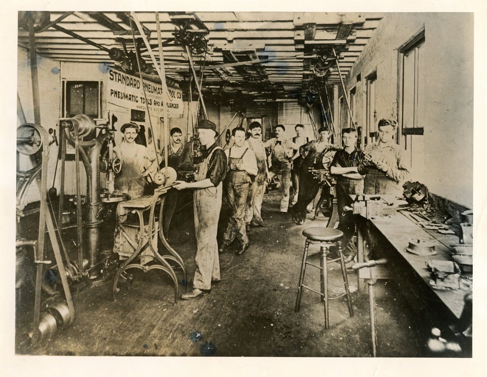 Debold Gallery: Photo Says: "Machine Shops were different then"