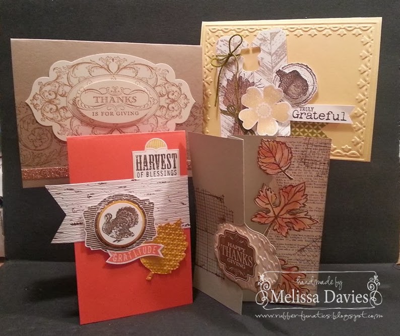 RubberFUNatics: Thanksgiving Card Class Kit To Go