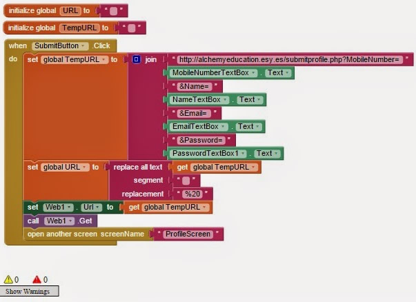 Ai2 Inventor Forum News How To Fetch Data From Sql Database Server In Multiple Screens