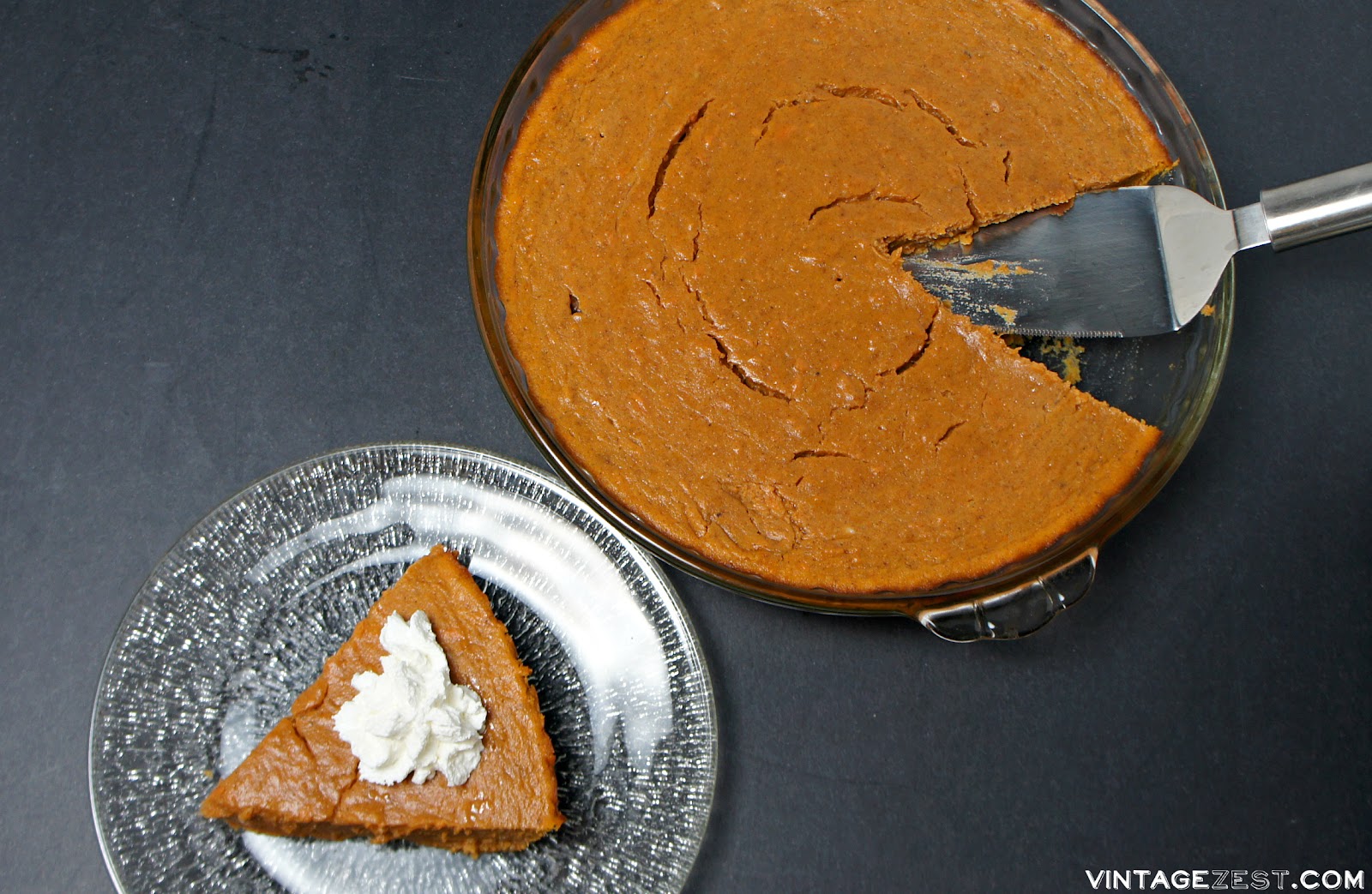 Easy Sweet Potato Pie (without a crust!) ~ Diane's Vintage Zest!