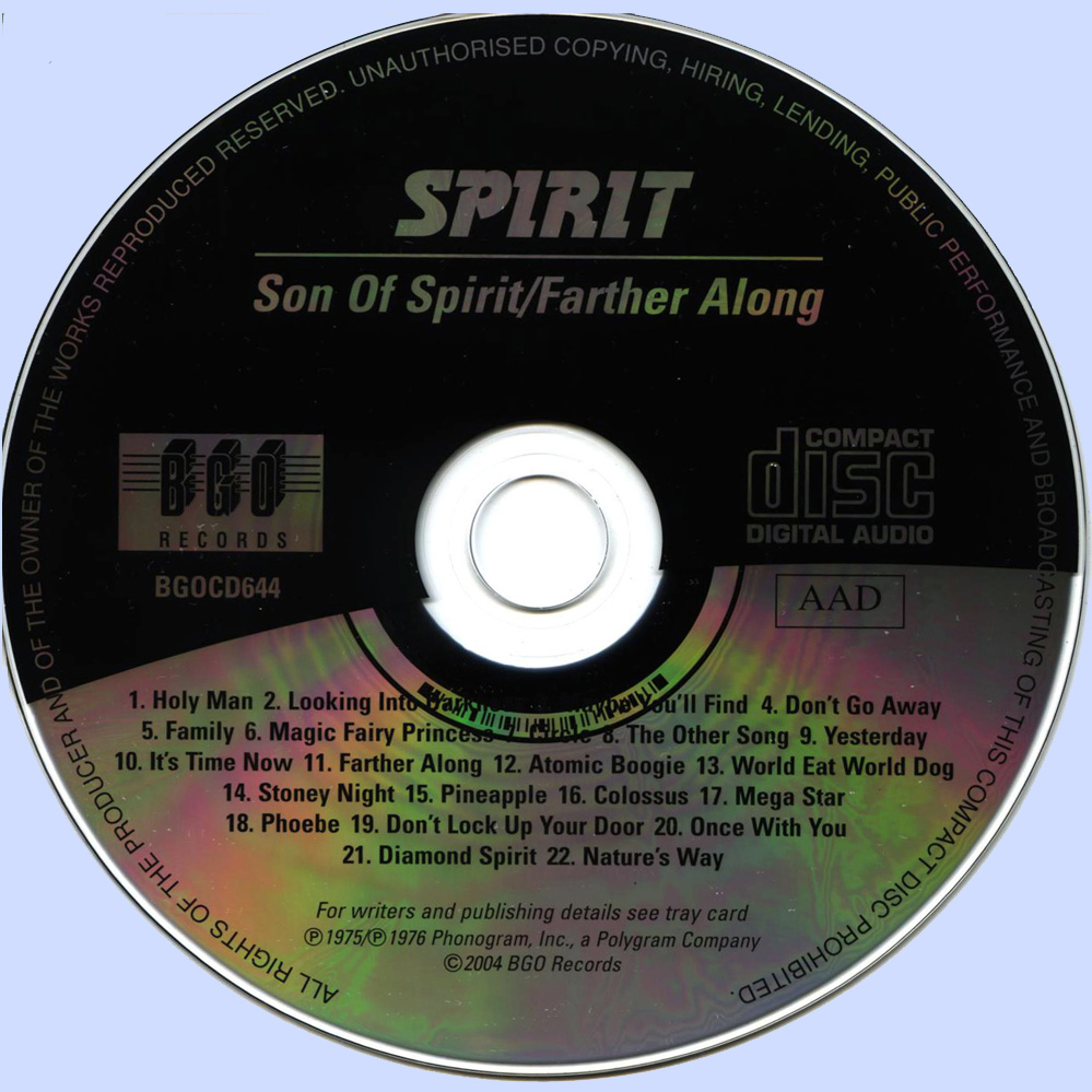 Plain and Fancy: Spirit - Son Of Spirit / Farther Alone (1975-76 us ...
