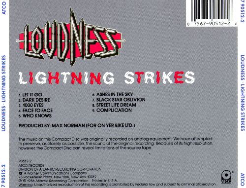 ZEPPELIN ROCK: Loudness - Lightning Strikes (1986): Crítica del disco ...