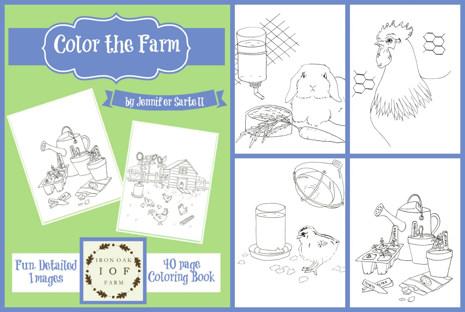 Iron Oak Farm: Color the Farm Coloring Book Video Preview