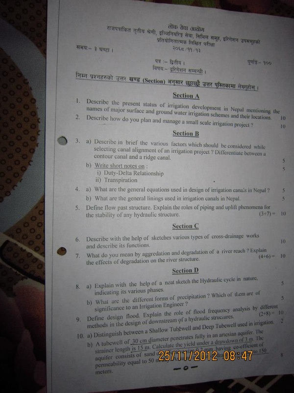 Loksewa questions collection of Civil Engineering | IOE Notes | Notices ...