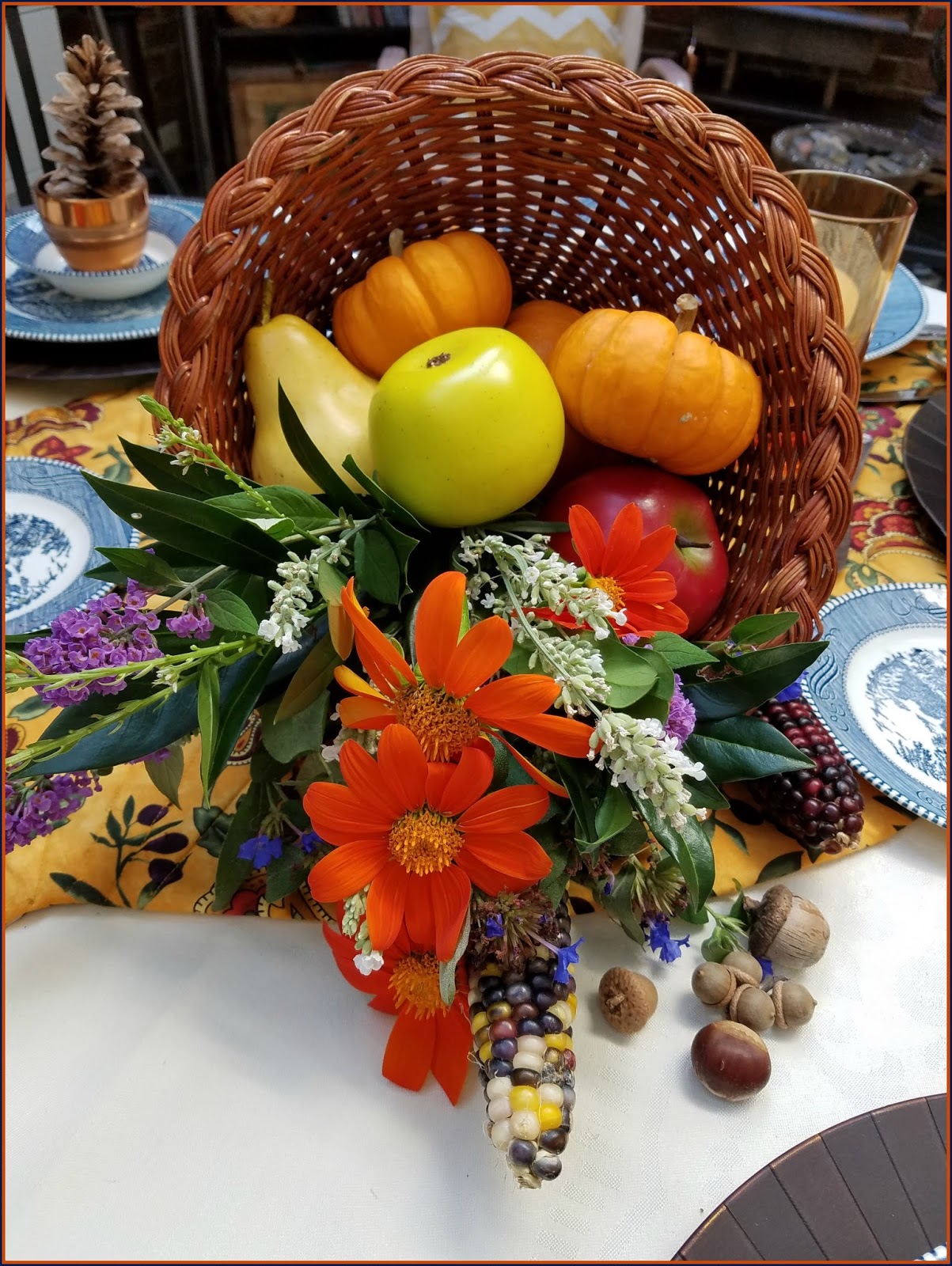 Panoply: Fall Tablescape: Cornucopia, Canyon, Currier, Color!