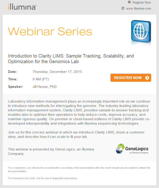 OnQ Software LIMS Blog: Webinar - Introduction to Clarity LIMS: Sample ...