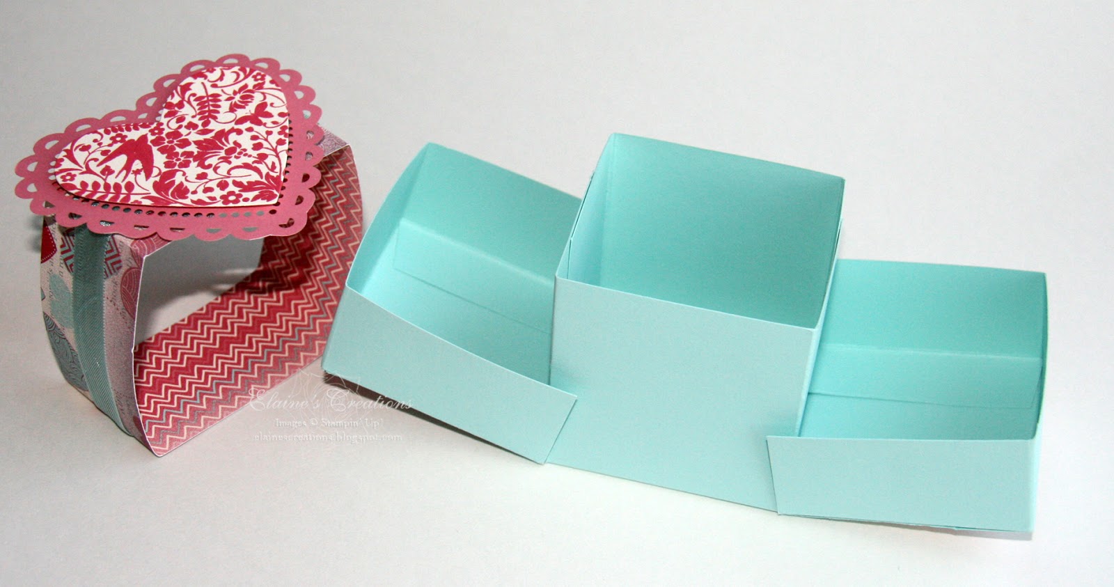 Elaine's Creations: Valentine's Day Tunnel Card & Surprise Box Tutorials