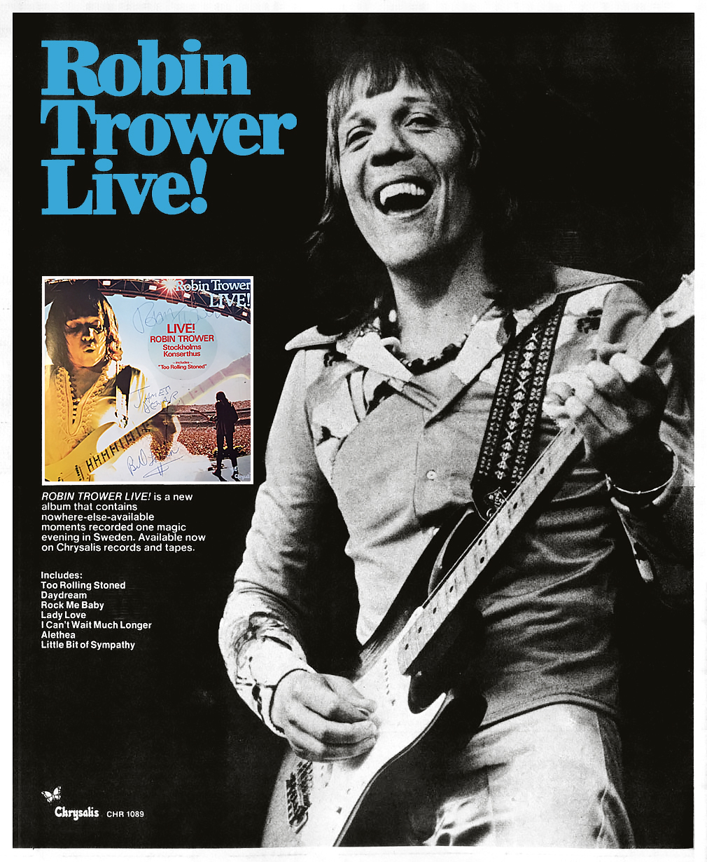 Darius, Don't You Get The Feelin: Robin Trower - Robin Trower Live ...