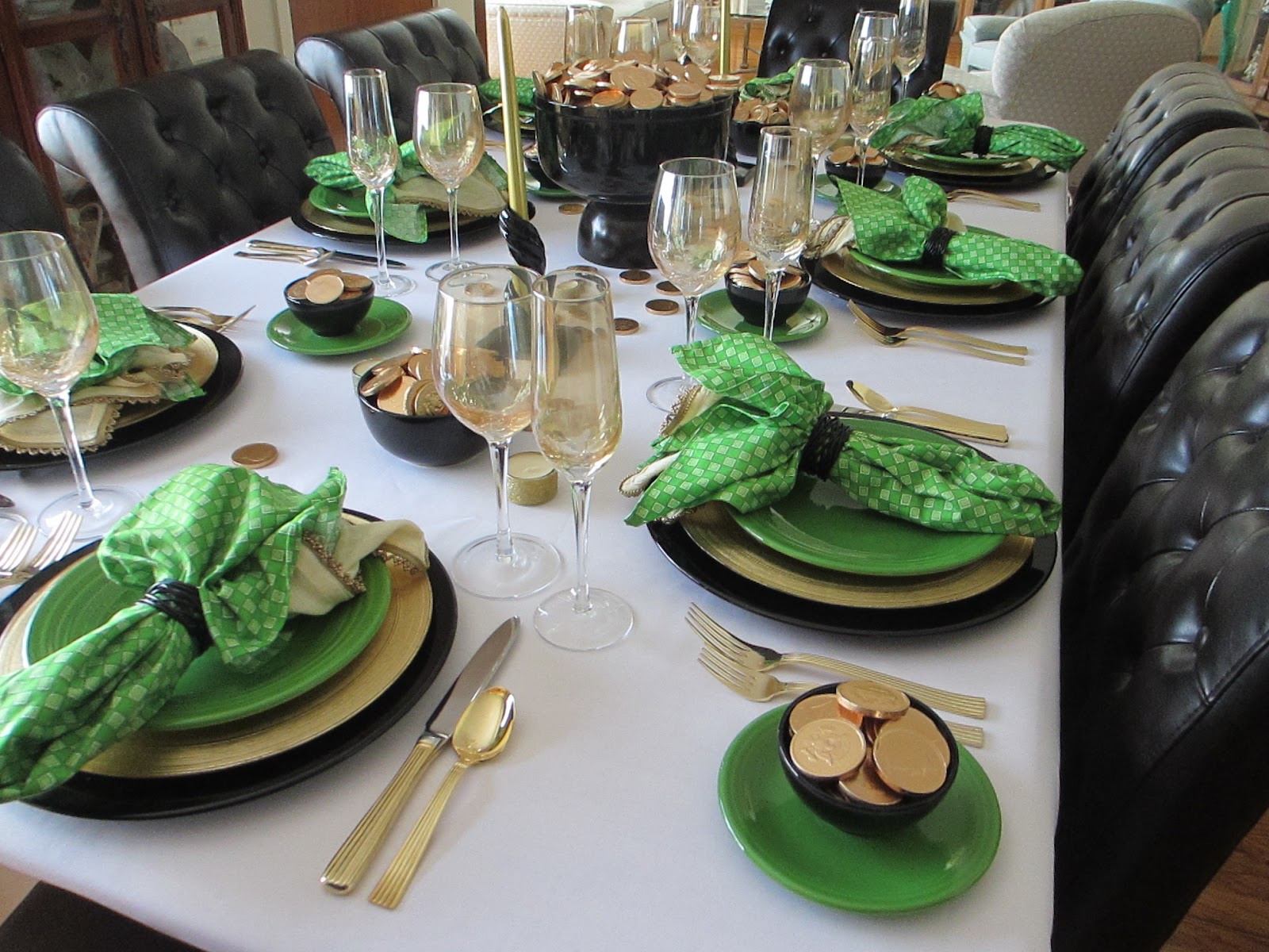 The Welcomed Guest: Pot of Gold Tablescape