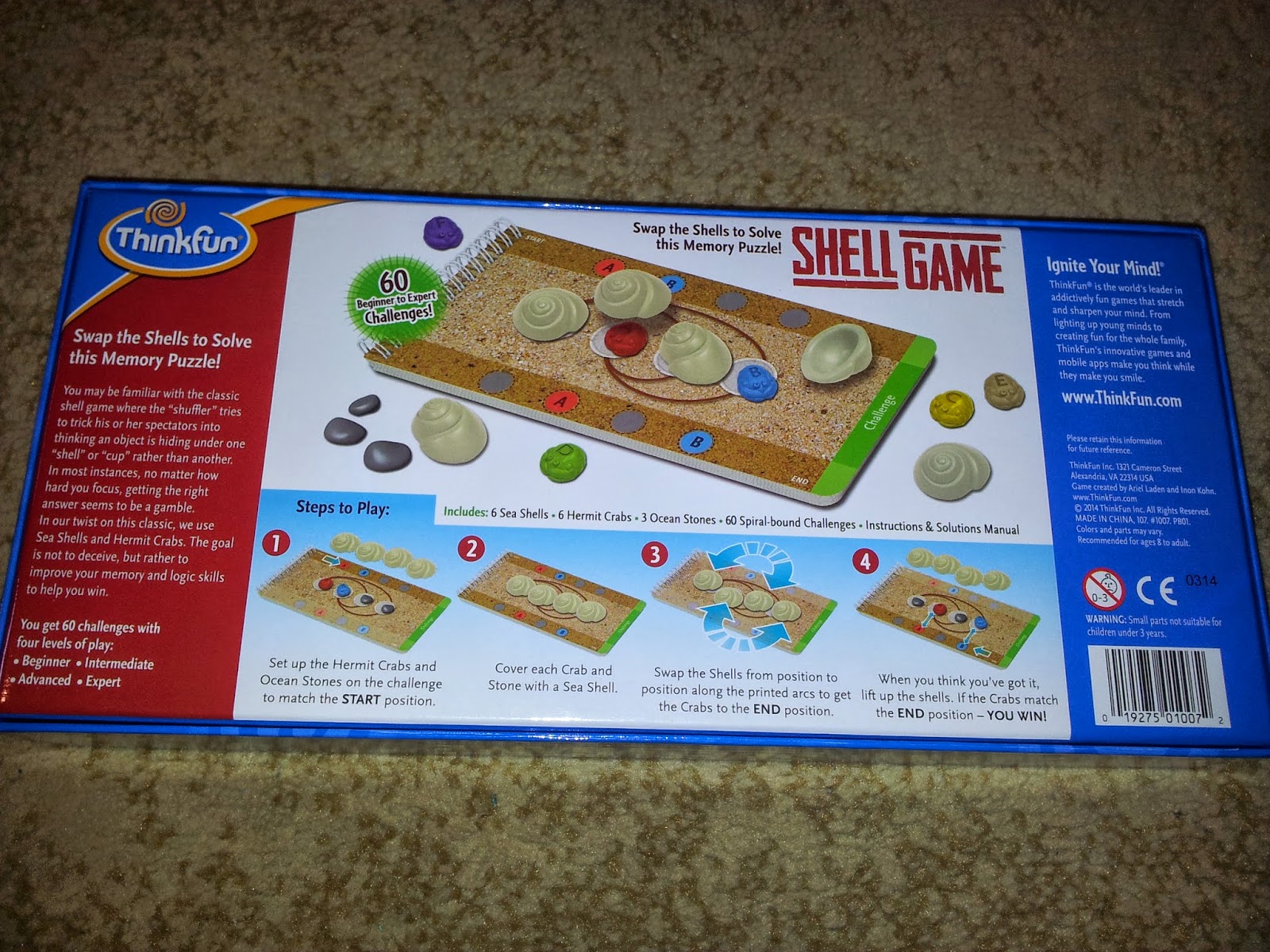 Mom's Thumb Reviews: Shell Memory Game for Kids