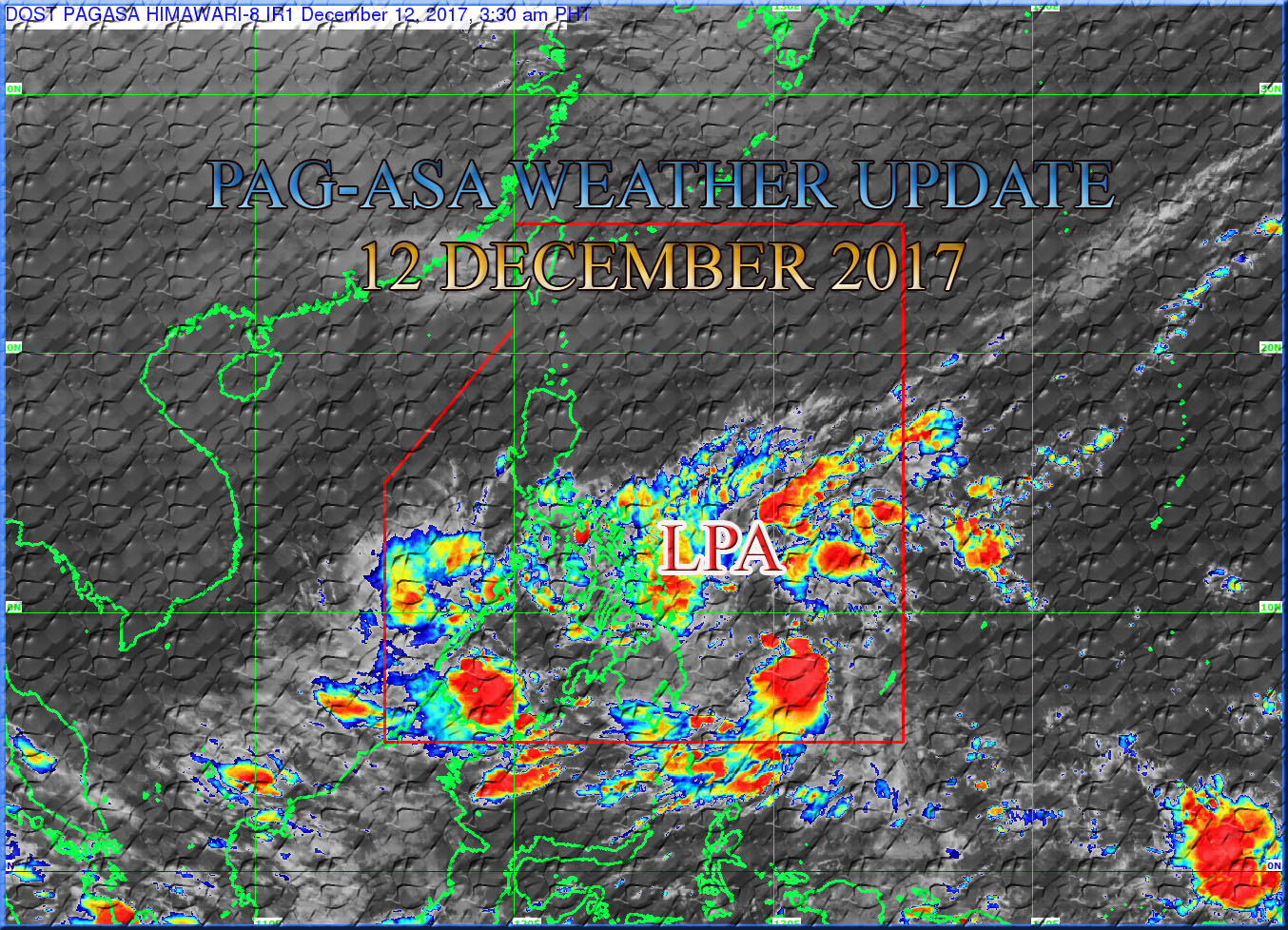 PAG-ASA Weather Update as of today, 12 December 2017. - PH Trending