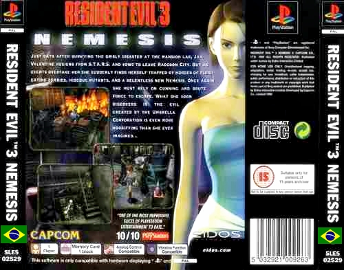 johnny Downloads: Resident Evil 3 em Pt-Br Playstation 1