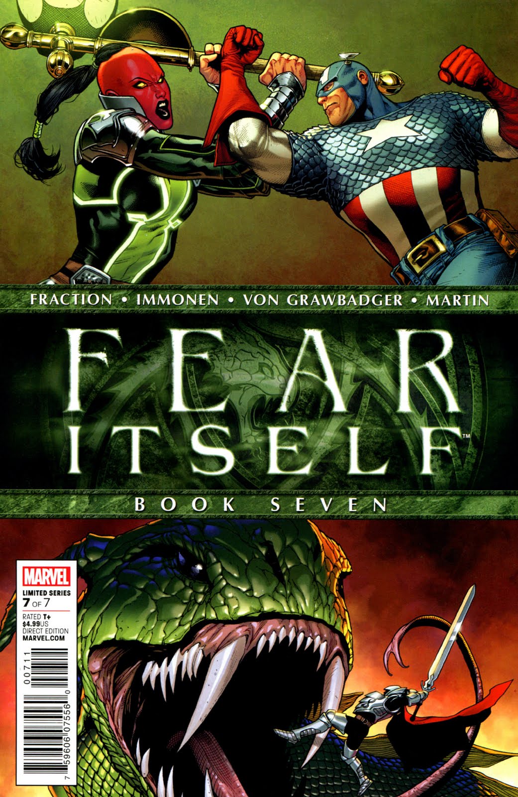 COMIC BOOK ARMY: COMIC BOOK REVIEW : FEAR ITSELF # 7