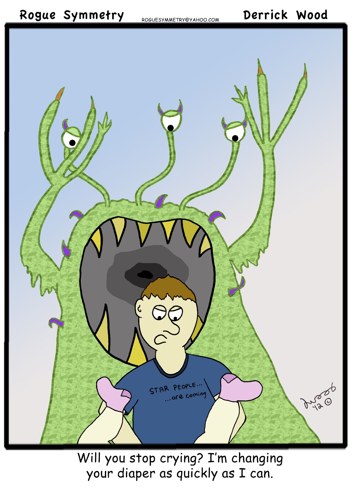 Rogue Symmetry Webcomics by Derrick G. Wood,: The Diaper Monster ...