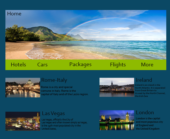 Meganne's Graphics : Project 2 Mockups web design travel website