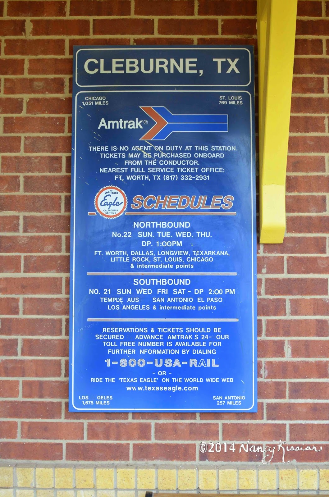 Wild About Texas: Taking the Train..Amtrak Cleburne Station