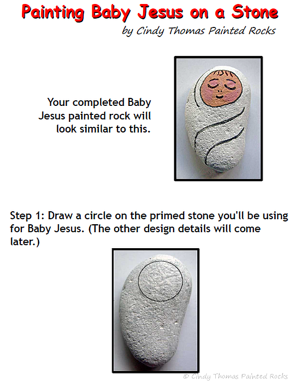 Painting Rock & Stone Animals, Nativity Sets & More: How to Paint Baby ...