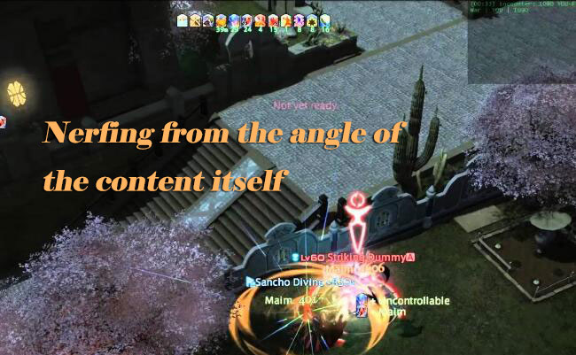 talk about nerfing from the angle of the content itself