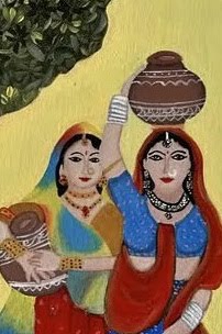 varnam-add colour to life: Acrylic painting - Panihari