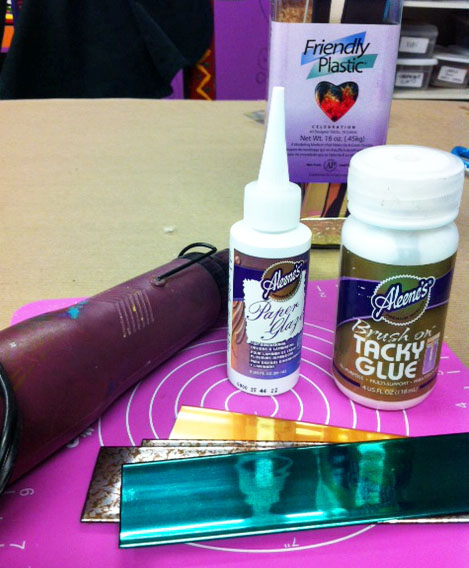 Tutorial: Melted Plastic Picture Shrines - Crafty Chica