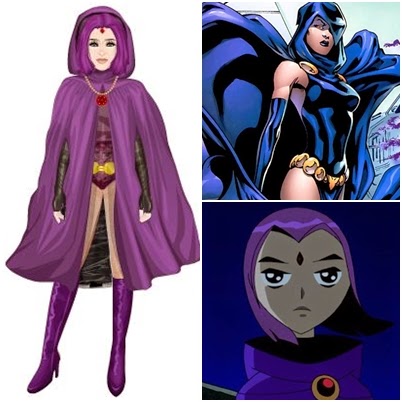 Ladydivers Guide to Stardoll.com: How-To Costume: Raven from DC Comics ...