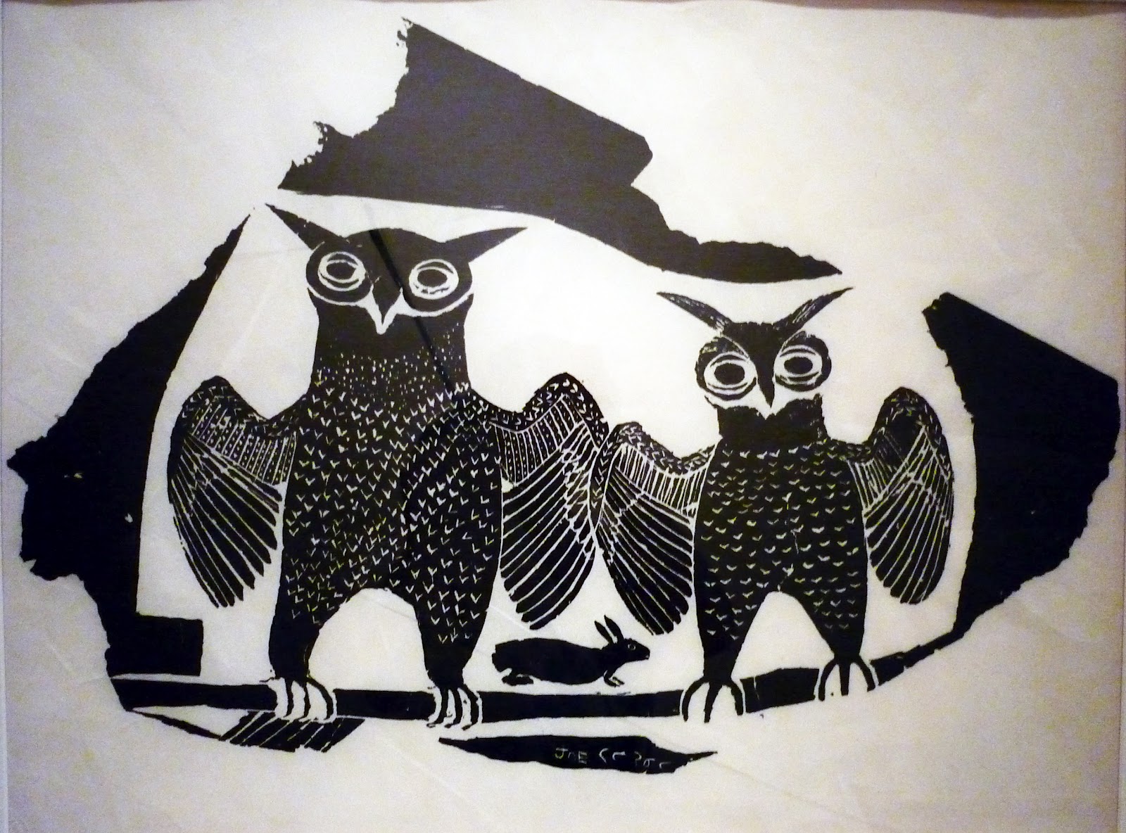 Black and White: Inuit Stone Block Prints