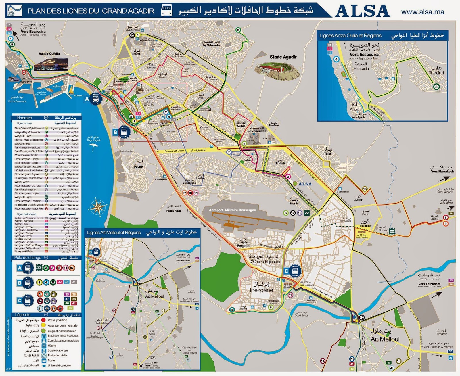 Agadir bus stations - les stations de bus sur agadir - Ou se trouve l ...