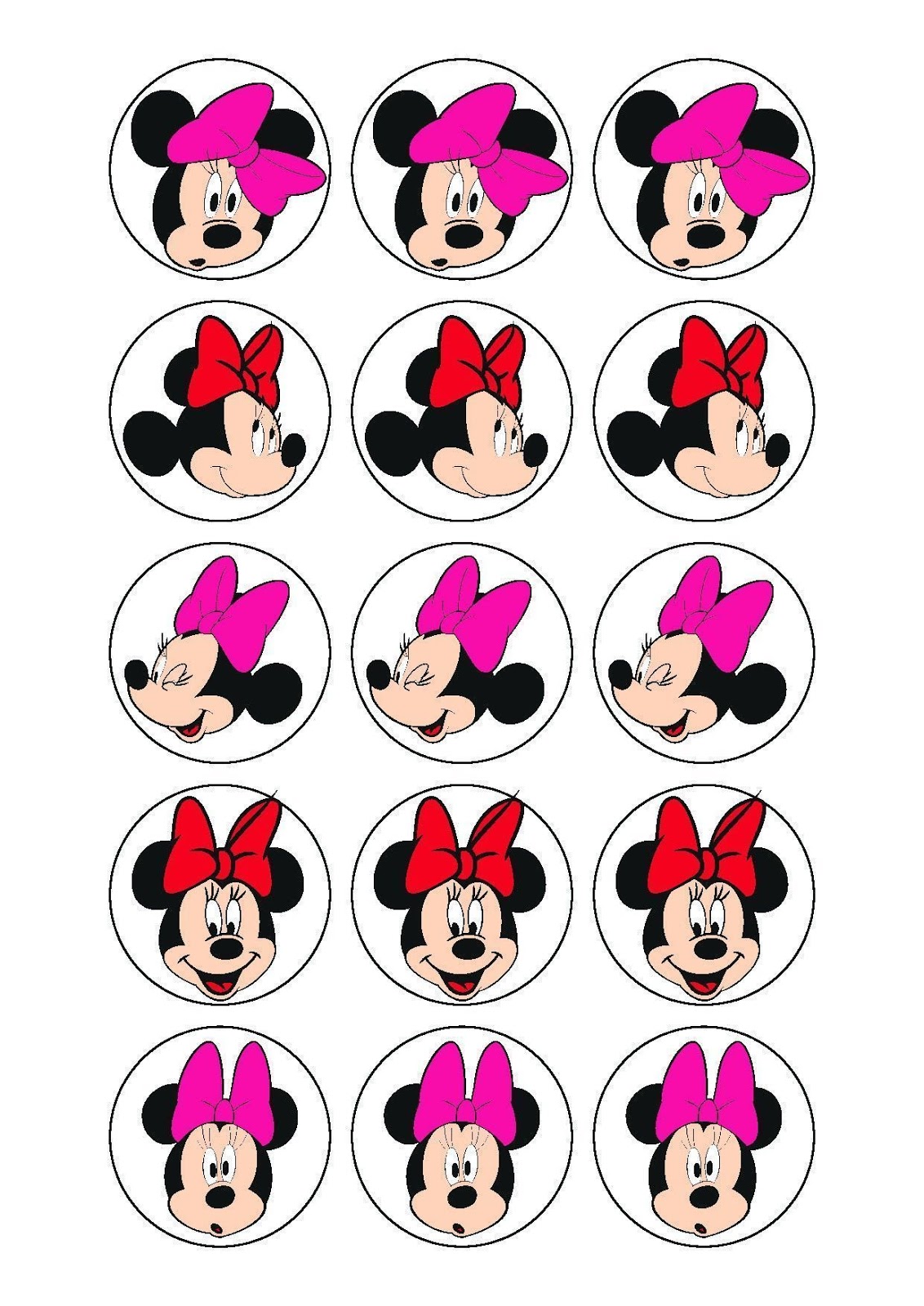 MANUALIDADES: Stickers de Minnie Mouse