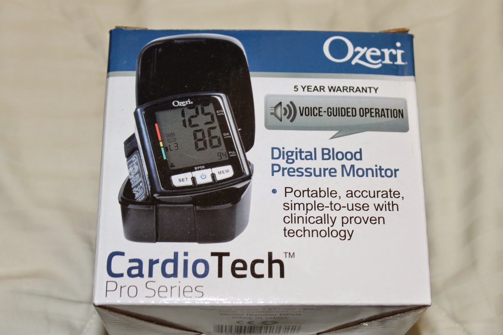 Ozeri CardioTech Pro Series BP5K Digital Blood Pressure Monitor